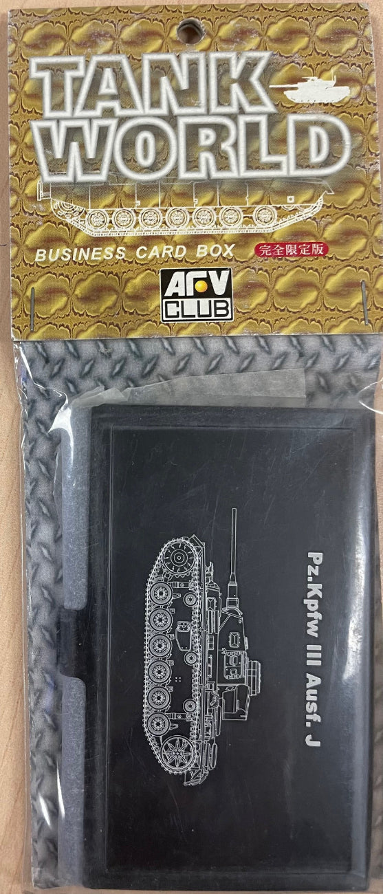 BUSINESS CARD HOLDER - PZ.KPFW III AUSF J BY AFV CLUB AF02005 — Legends ...