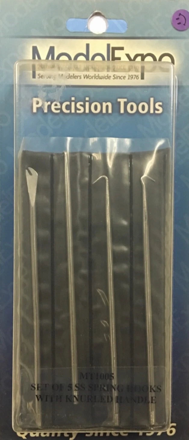 Model Expo - SS Spring Hooks with Knurled Handle (5pcs Set) - MT1005 ...