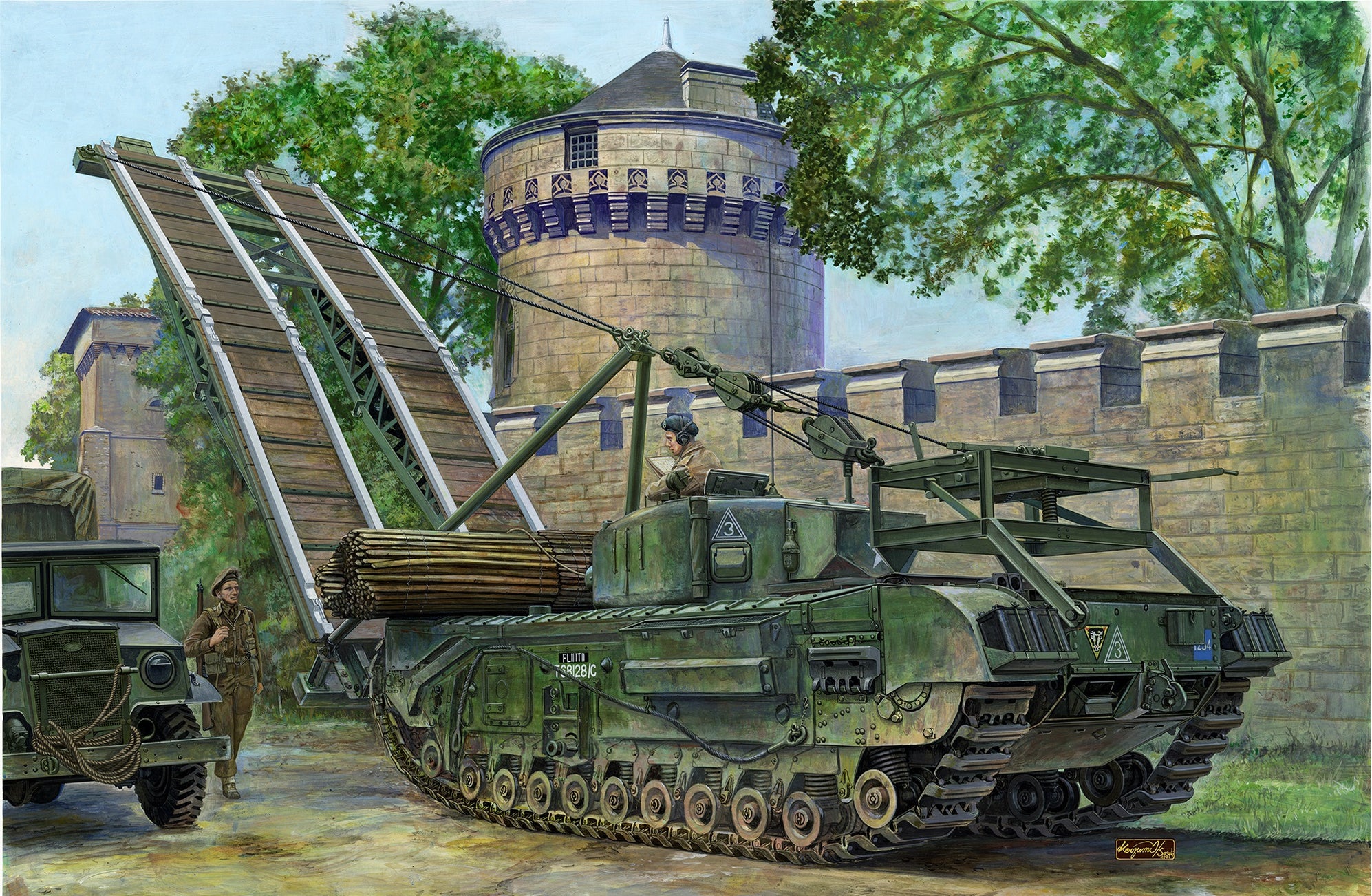 1/35 WWII British Churchill Mk. IV AVRE Bridge Layer Tank — Legends ...