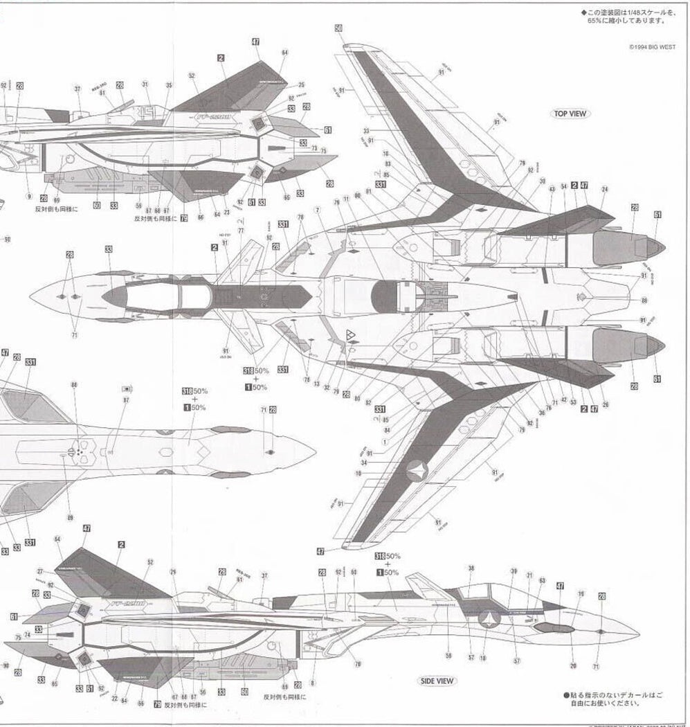 HASEGAWA 1-48 YF-19 “Macross Plus” MC01 #65651 (MC01) — Legends Toys ...